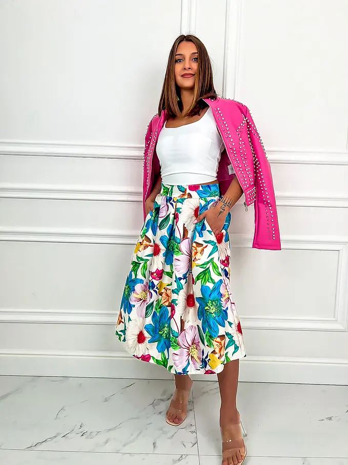 Vzorovaná maxi sukňa SHALONI | Starstyle.sk