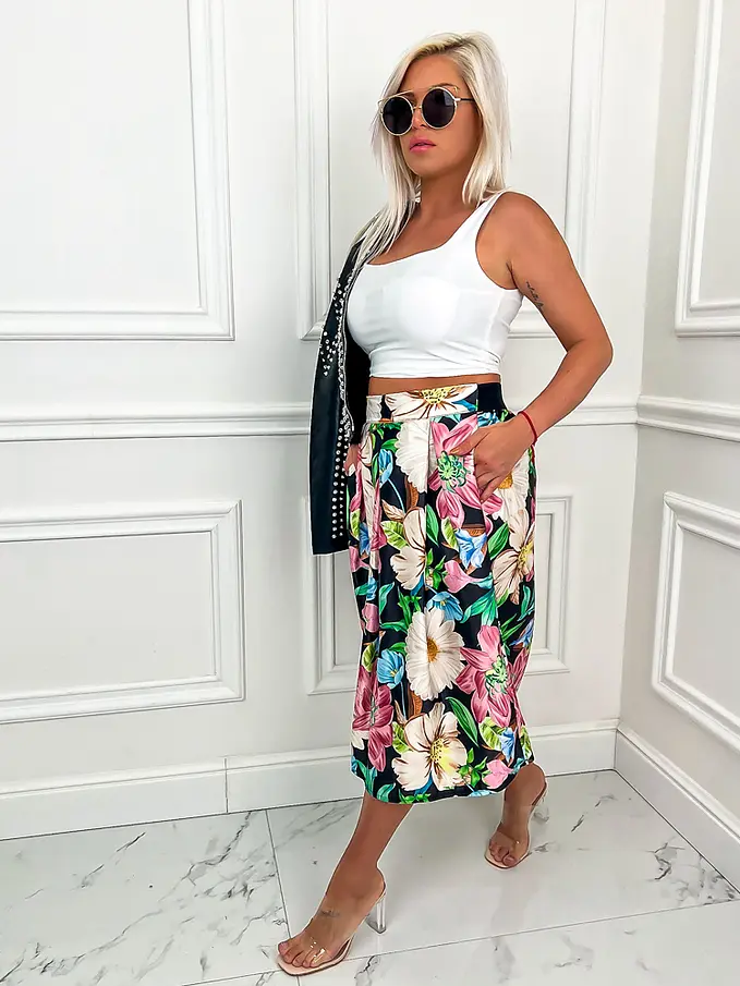 Vzorovaná maxi sukňa SHALONI | Starstyle.sk