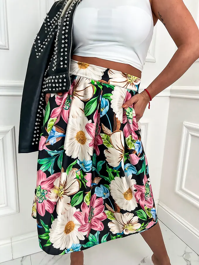 Vzorovaná maxi sukňa SHALONI | Starstyle.sk