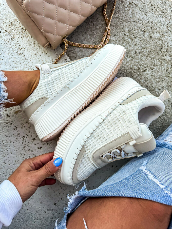 Béžové tenisky na platforme LEONIE* | Starstyle.sk