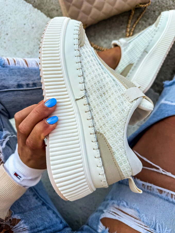 Béžové tenisky na platforme LEONIE* | Starstyle.sk