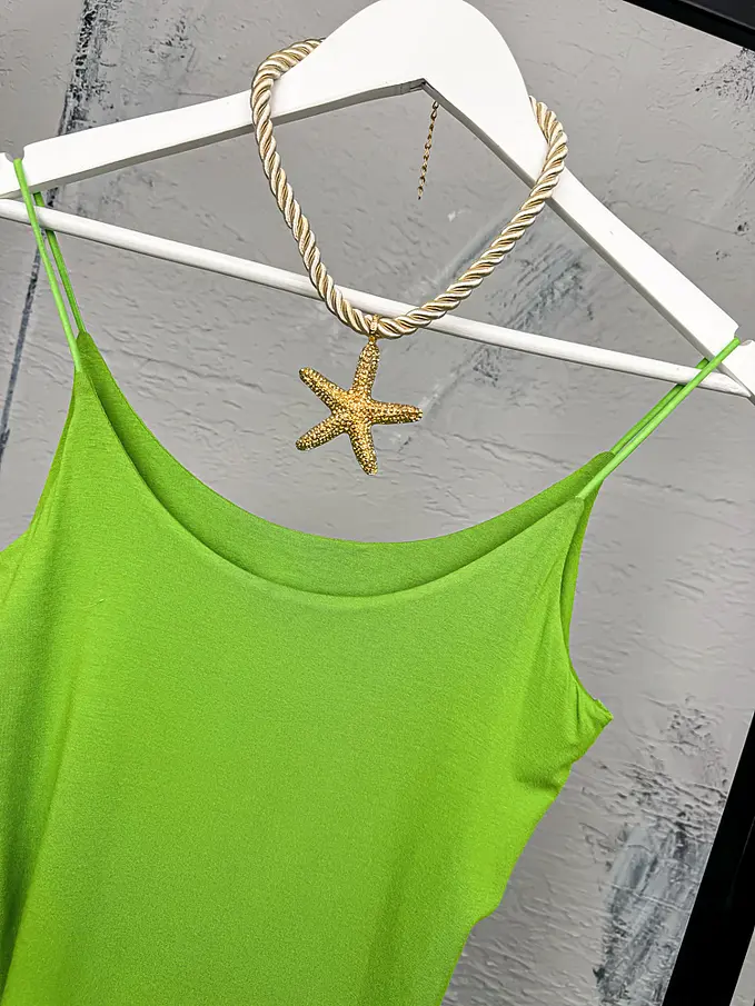 Zelený basic top TAYLA+ | Starstyle.sk